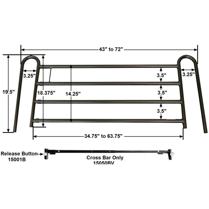 Drive Medical Standard Telescoping Side Rail | SpinLife