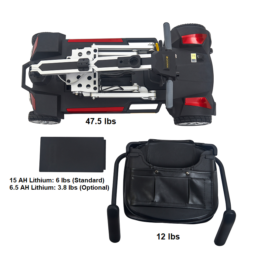 Golden Technologies Buzzaround Carry On Folding Scooter - Golden ...