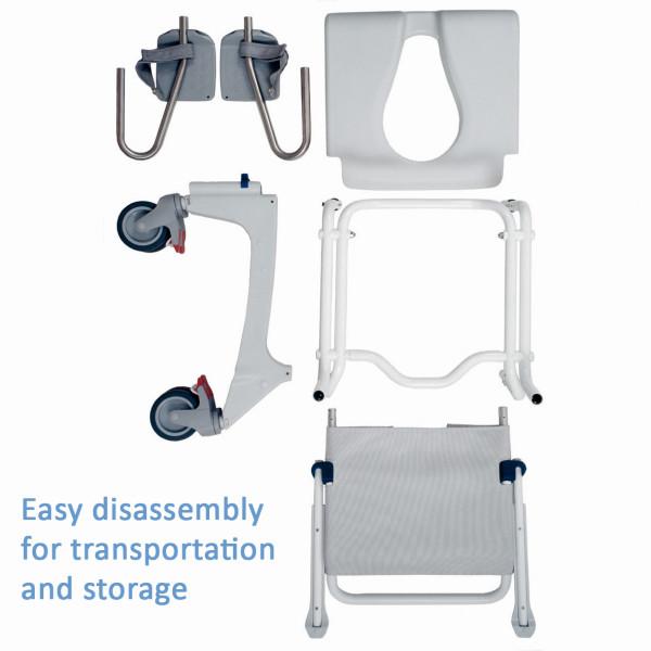 Invacare Aquatec Ocean Ergo Self-Propel Shower Commode Chair - Invacare ...