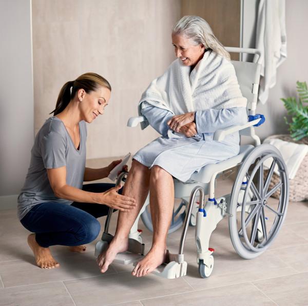 Ergo Self-Propel Shower Commode Chair | SpinLife