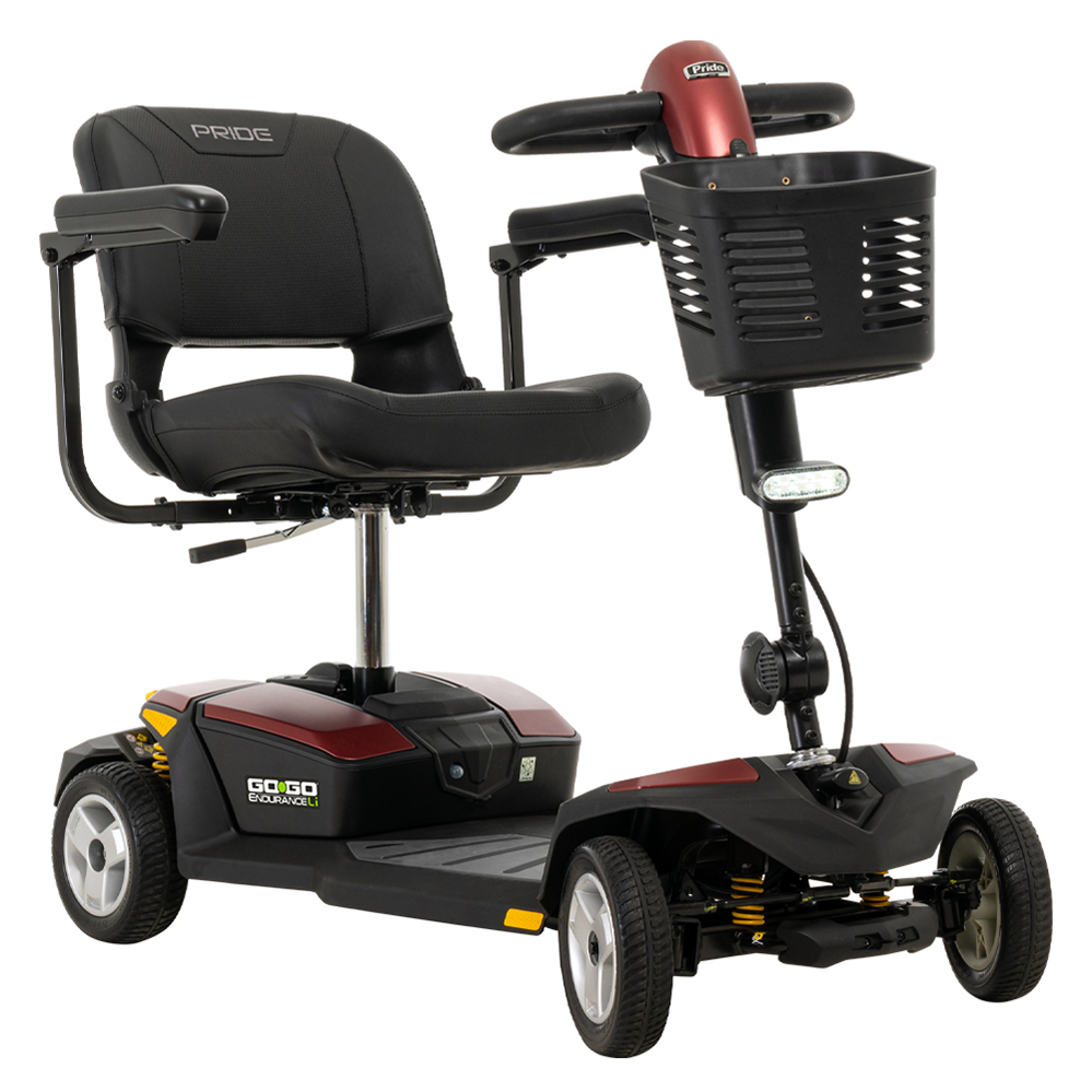 Pride Go Go Endurance Li - Pride 4-Wheel Travel Scooters