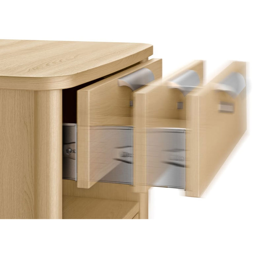 Wissner-Bosserhoff Vivo 3-Drawer Bedside Cabinet | SpinLife