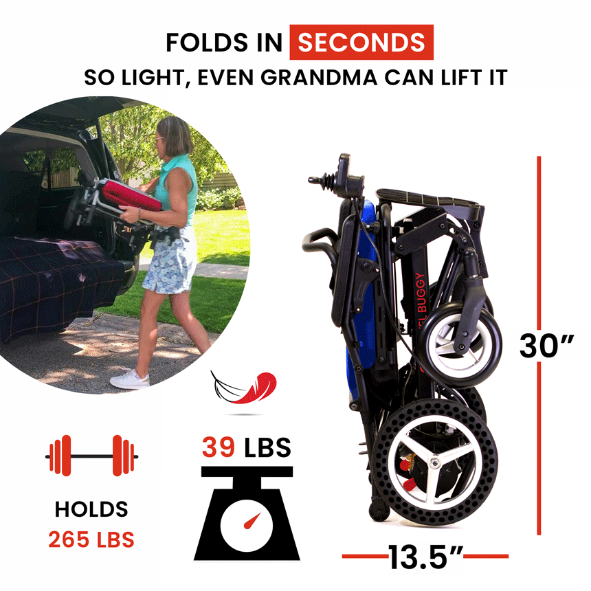 Travel Buggy DASH Ultra Lite - Travel Buggy Folding Power Wheelchairs