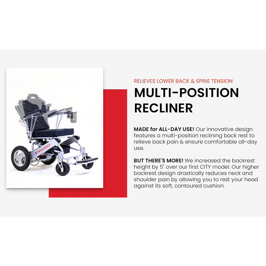 Travel Buggy CITY 2 PLUS HD - Travel Buggy Folding Power Wheelchairs