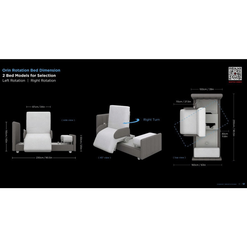 StarSleep Orin Rotation Bed Specialty Beds - StarSleep Specialty Beds
