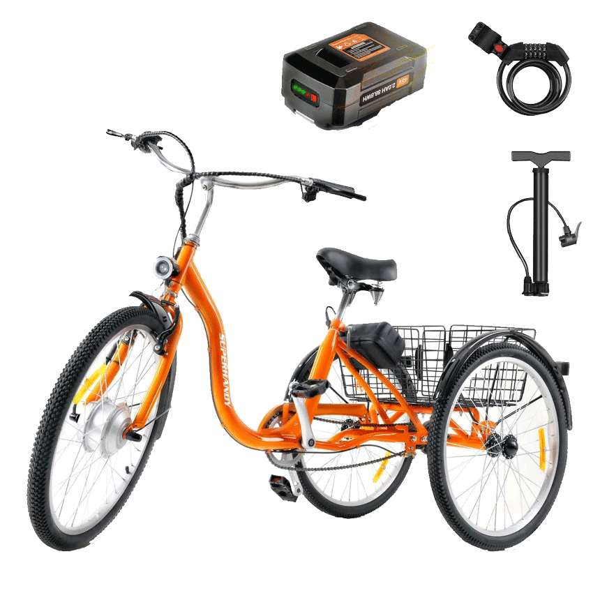 Super Handy EcoRide Adult Tricycle Electric Bike e-Bikes - Super Handy ...