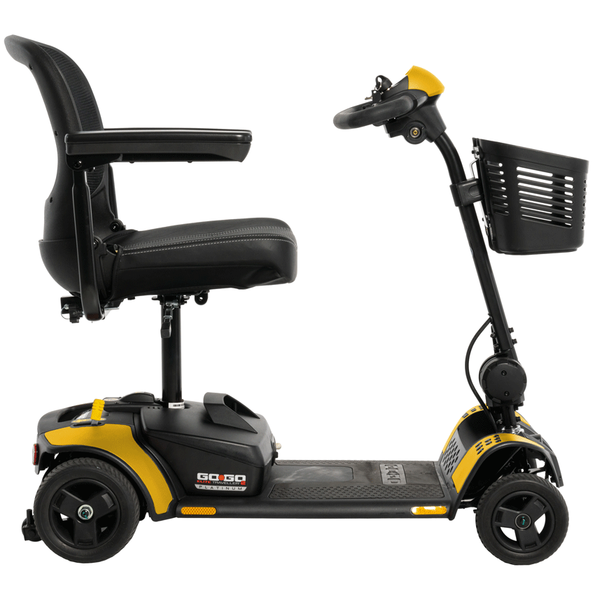 Pride Go Go Elite Traveller 2 Platinum - Pride 4-Wheel Travel Scooters