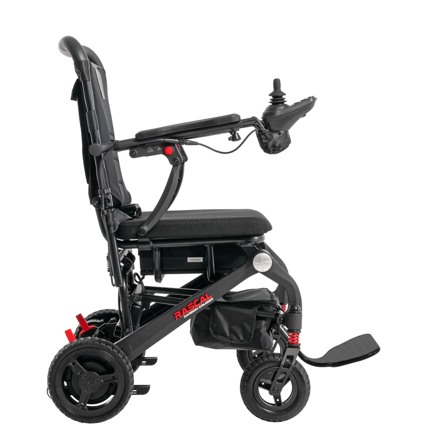 Mega Motion Rascal Carbon Cruiser - Mega Motion Folding Power Wheelchairs