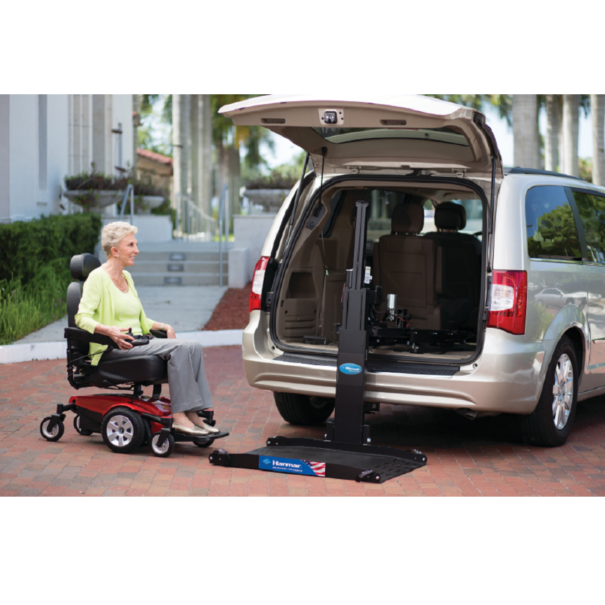 Harmar AL600 Hybrid Power Chair and Scooter Lift - Harmar Inside ...