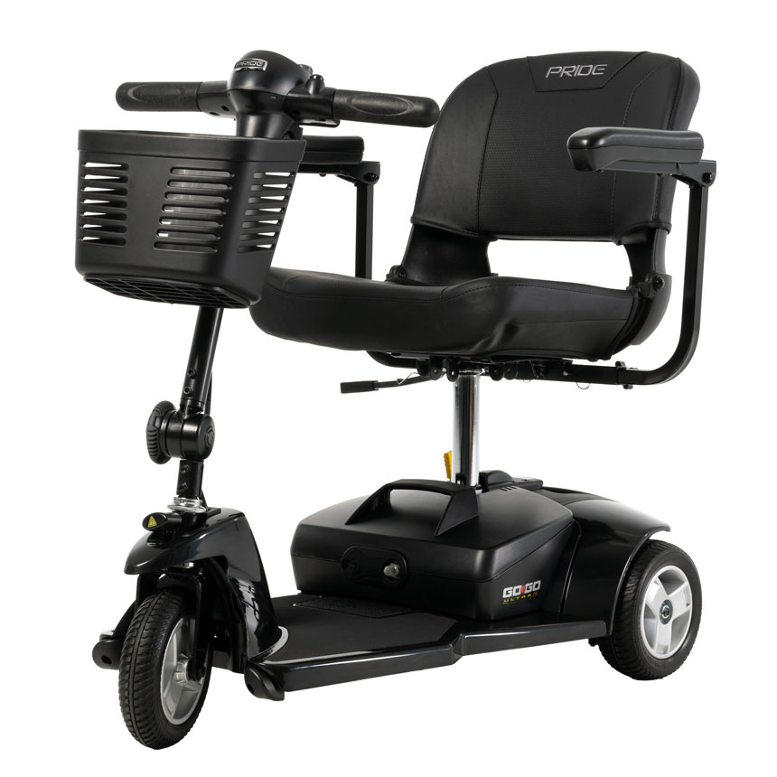 Pride Go-Go Ultra X 3-Wheel Travel Scooter - SpinLife