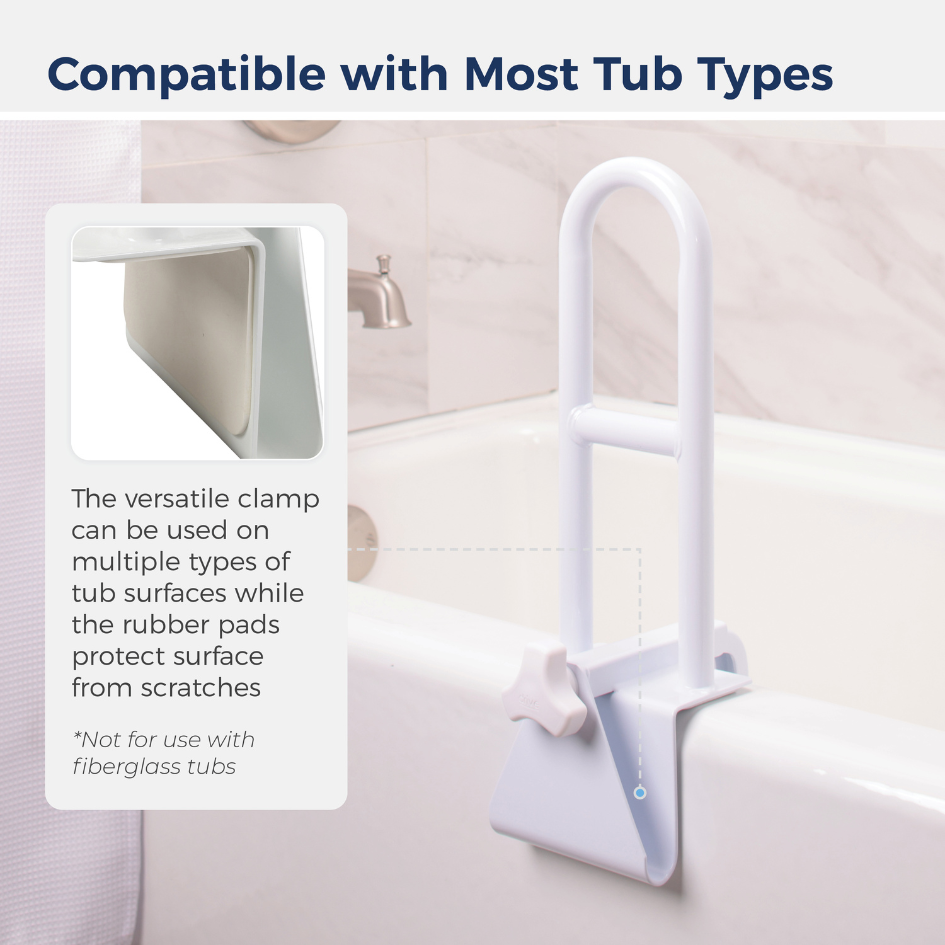 Drive Medical Clamp-On Tub Rail - Drive Medical Grab Bars
