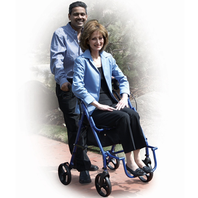 Drive Medical Duet Transport Chair and Rollator | SpinLife
