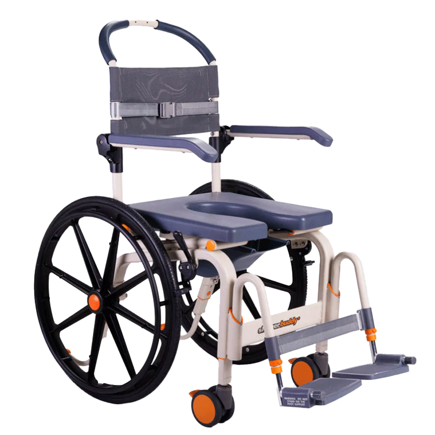 SolutionBased Roll-In Buddy Solo Chair - SolutionBased Rehab Shower ...