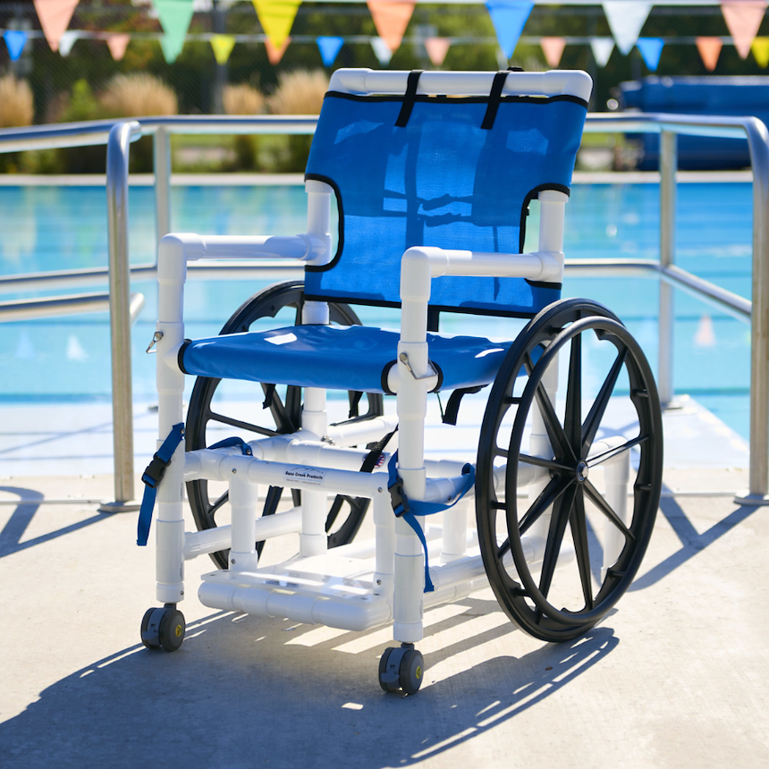 Aqua Creek Pool Access Chair with Mesh Seat - Aqua Creek Pool & Beach ...