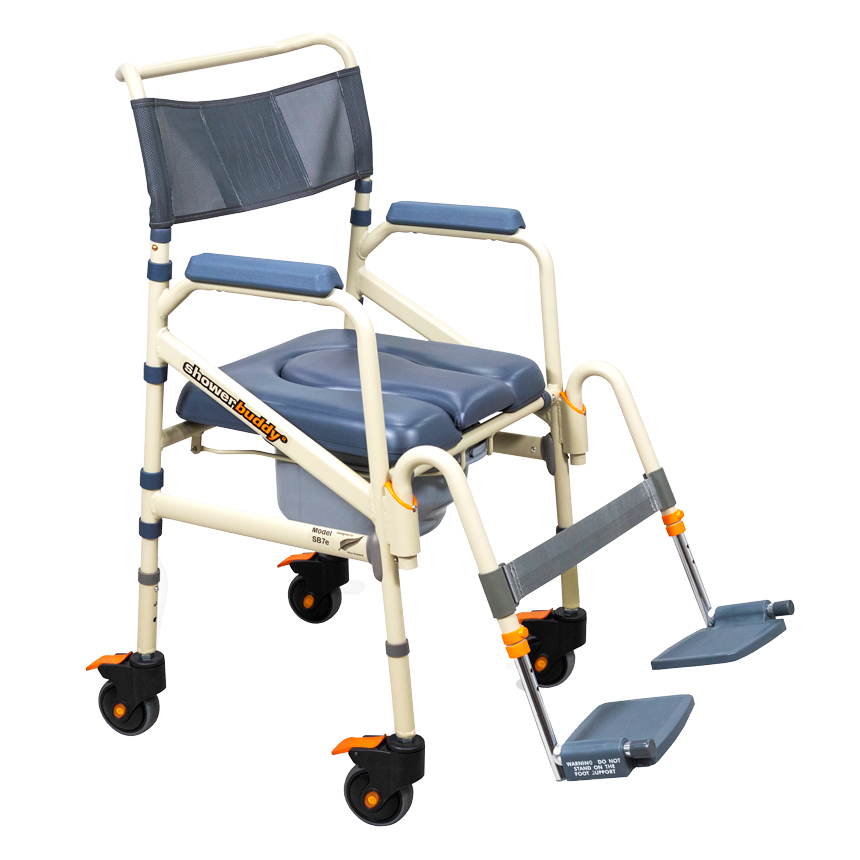 SolutionBased Travel Roll-In Shower Chair - SolutionBased Rehab Shower ...