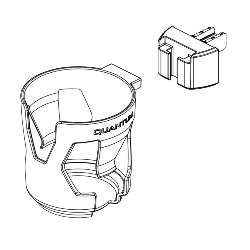 Pride Quantum Chair Cup Holder w/ Tru-Balance 3 - Pride Accessories
